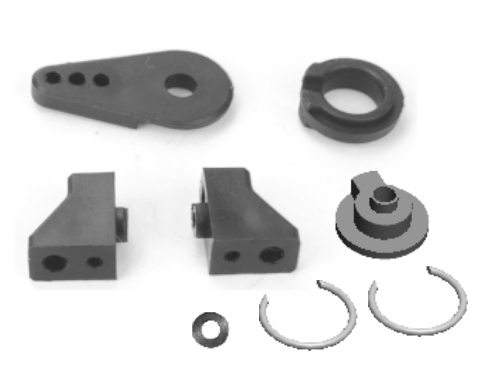 HAIBOXING RC CARS SPARE PARTS Servo Retainet+Servo Saver+Load Springs ...