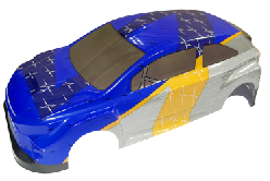 HAIBOXING 1/18TH SCALE RC CARS SPARE PARTS Car (Blue Yellow) BODY SHEL ...