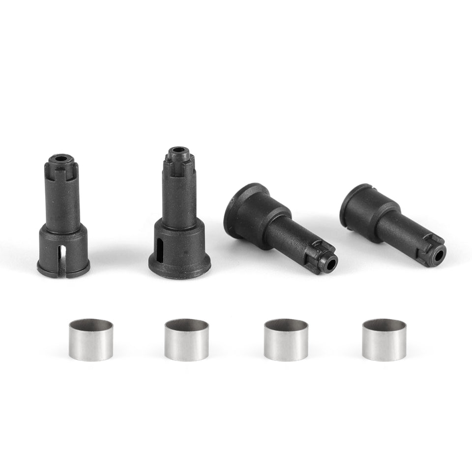 1/18TH Scale RC cars spare parts Front/Rear Wheel Shafts+Metal Rings 2 ...